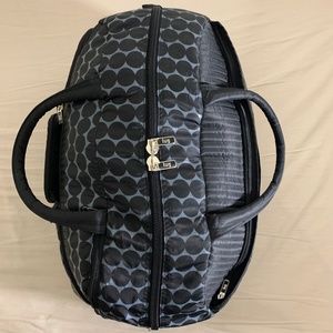 lug | Bags | Lug Black And Grey Circle Geometric Pattern Large Luggage ...